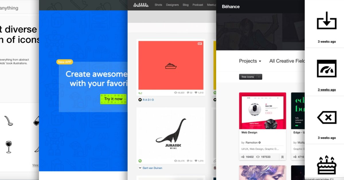 My Top 5 Free Icon Websites | MadeByShape