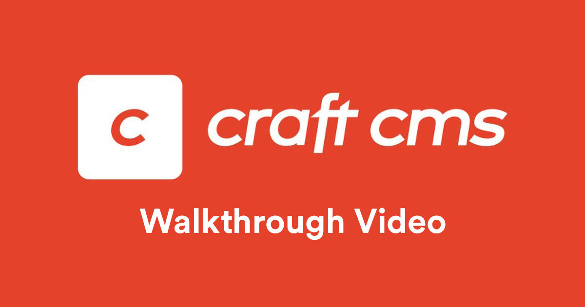 Craft CMS Tutorial Video | MadeByShape