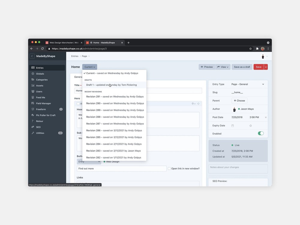 Craft CMS Tutorial Video | MadeByShape