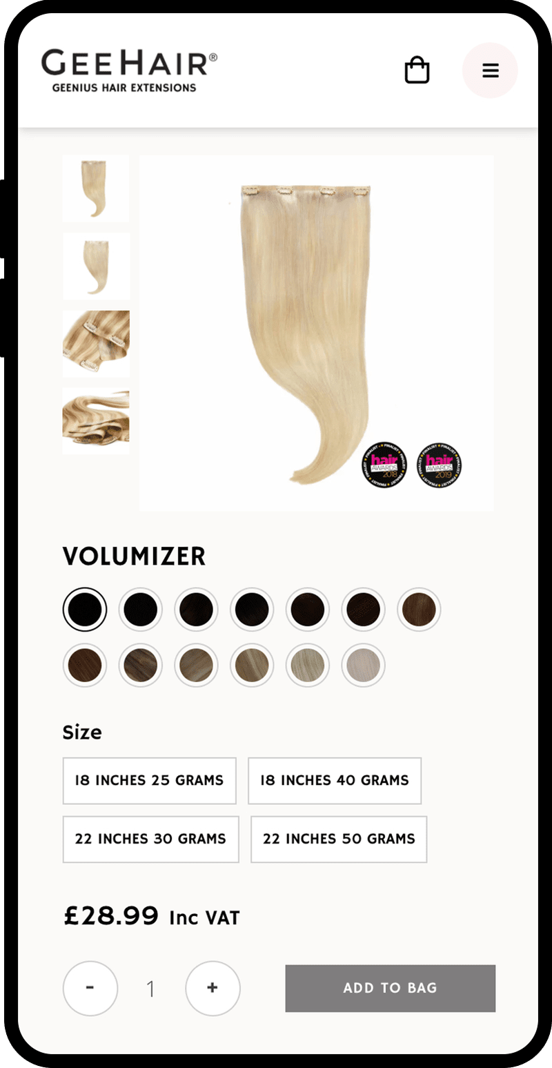 Gee Hair | MadeByShape