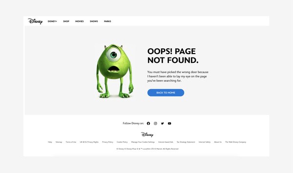 The best 404 page designs | MadeByShape