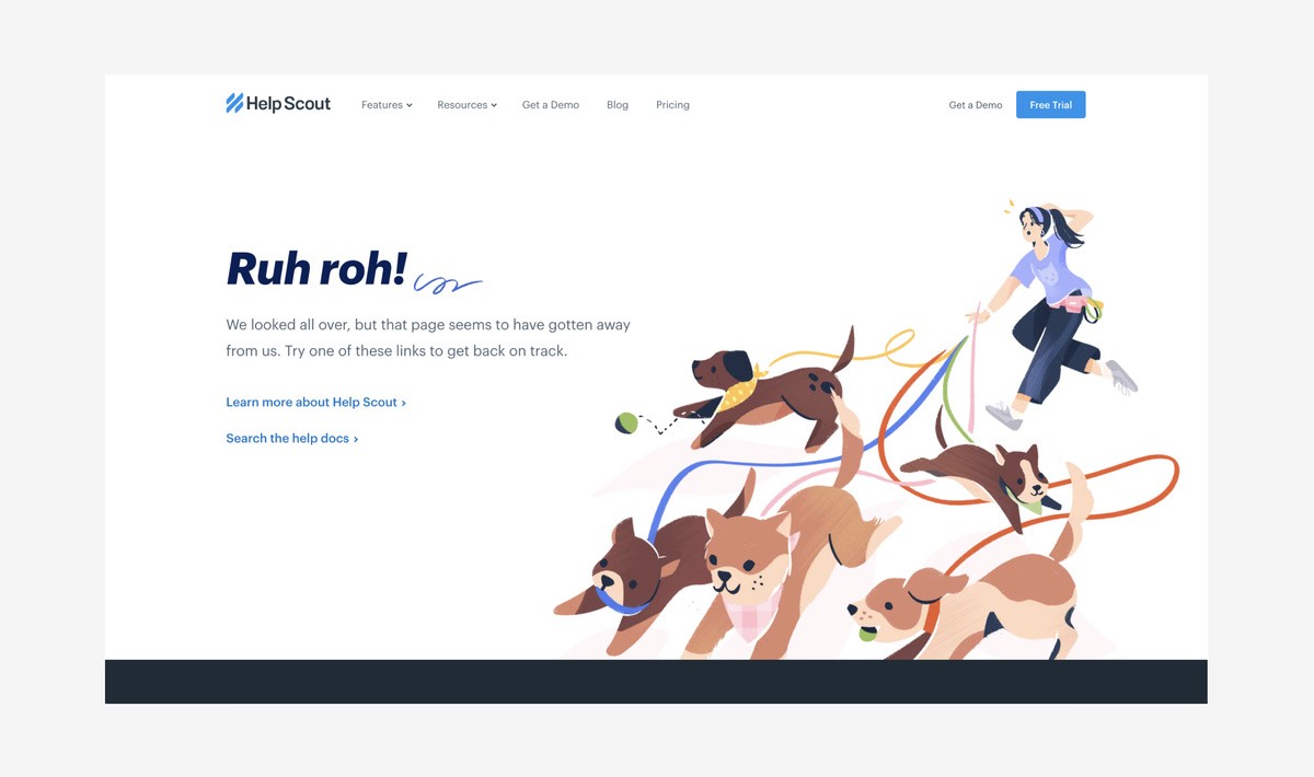 The best 404 page designs | MadeByShape
