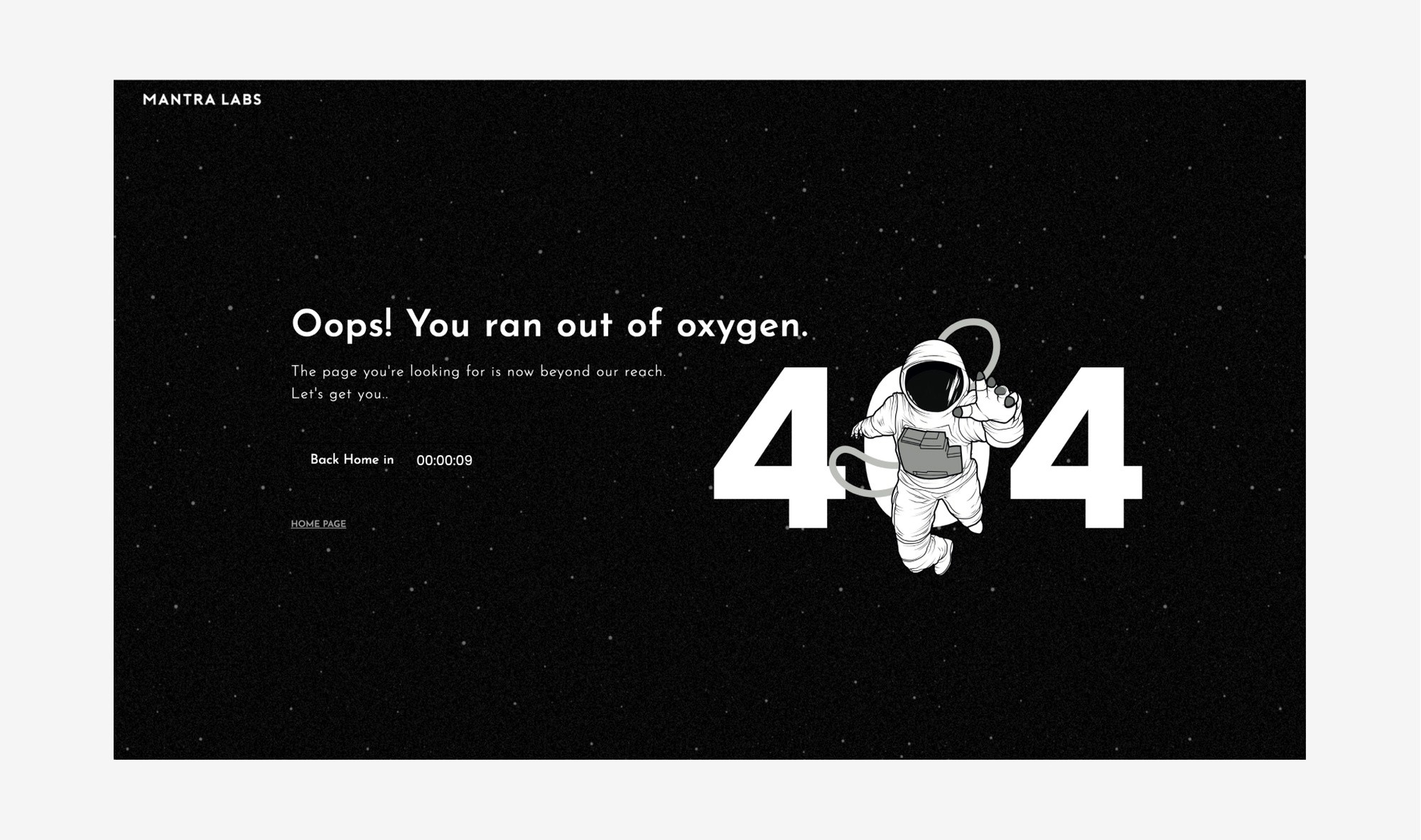 The best 404 page designs | MadeByShape
