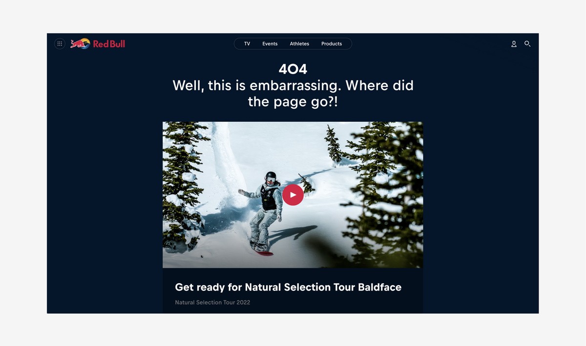 The best 404 page designs | MadeByShape